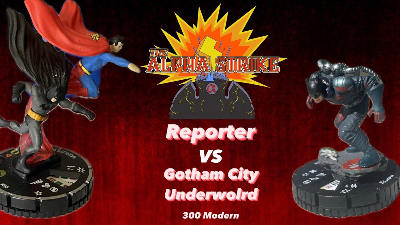 HEROCLIX Reporter VS Gotham City Underworld - 300 Modern - Heroclix ...