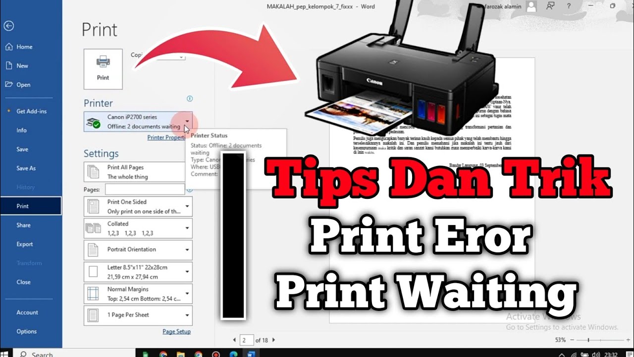 Solusi Ampuh! Cara Mengatasi Dokumen Waiting di Printer (Semua Tipe ...
