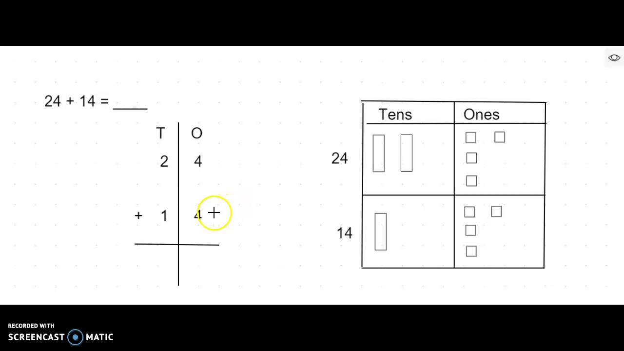 5/4/2020: Setting Up a 2 Digit Addition Problem - YouTube