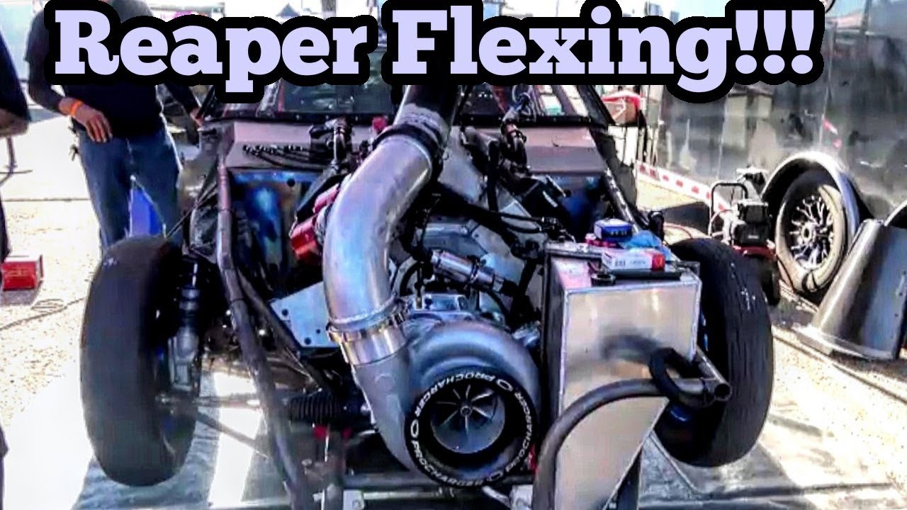 Street Outlaws Reaper Flexing at No Prep Kings in Texas - YouTube