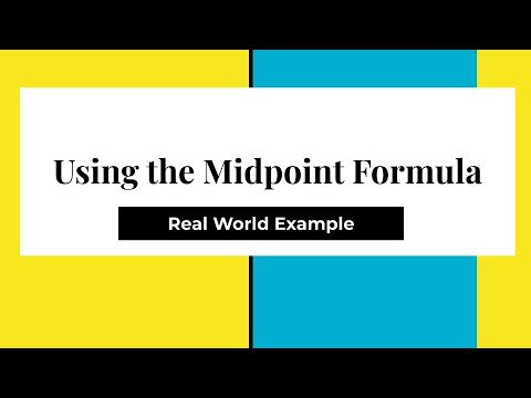 Using the Midpoint Formula Real World Example - YouTube
