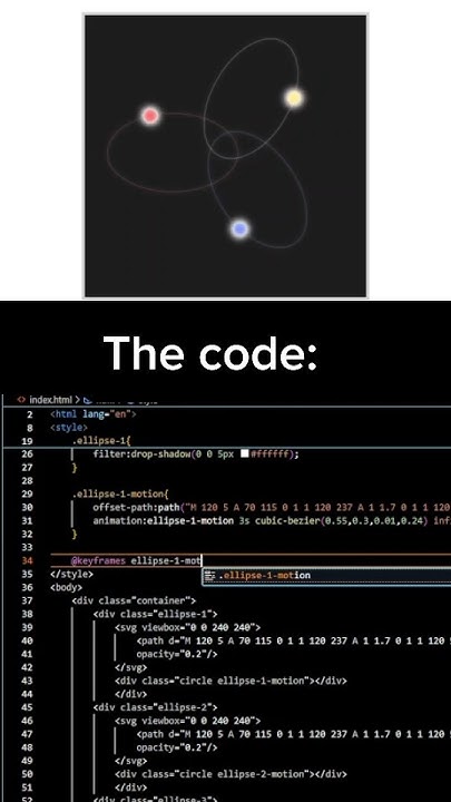 Motion From Path Animation 🖇️ Shorts Coding Computerscienceconcepts Html Css Program Youtube