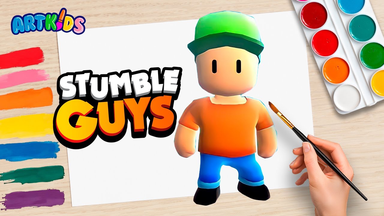 DIBUJANDO a STUMBLE GUYS... Mr STUMBLE - YouTube