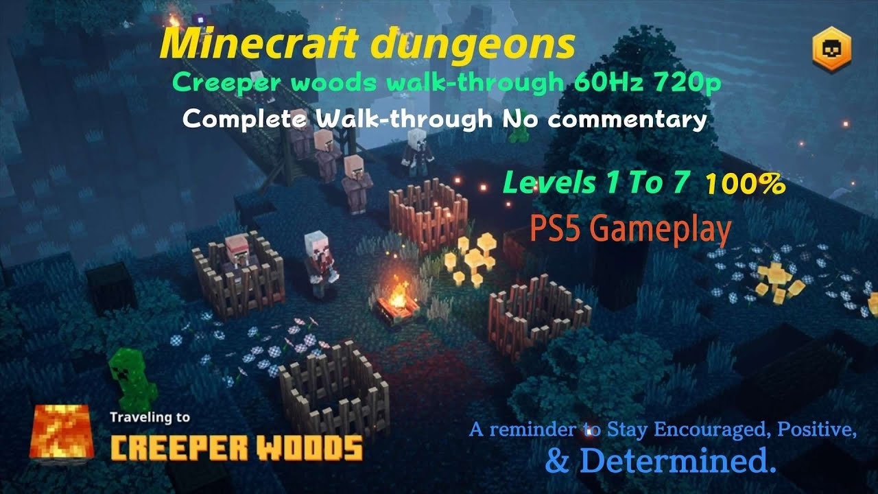 MCDungeon creeperwoods 100% - YouTube