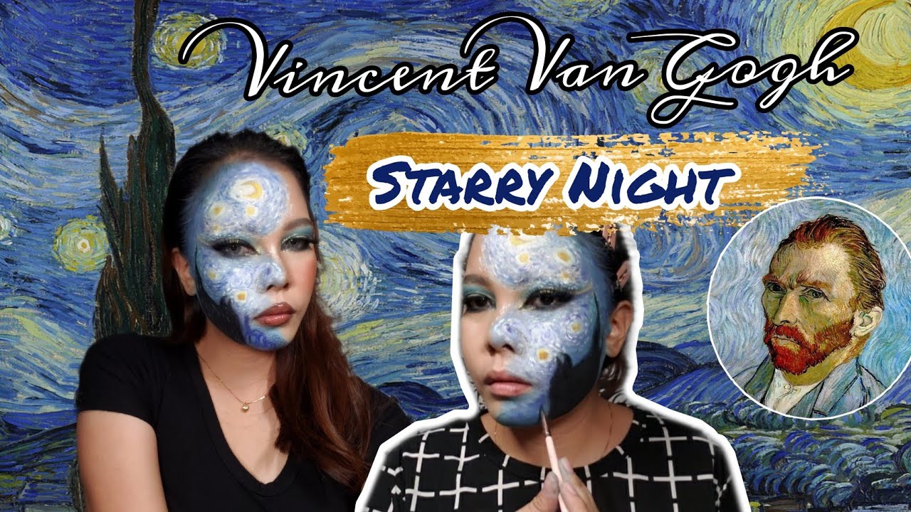 VINCENT VAN GOGH'S STARRY NIGHT MAKEUP TUTORIAL - YouTube