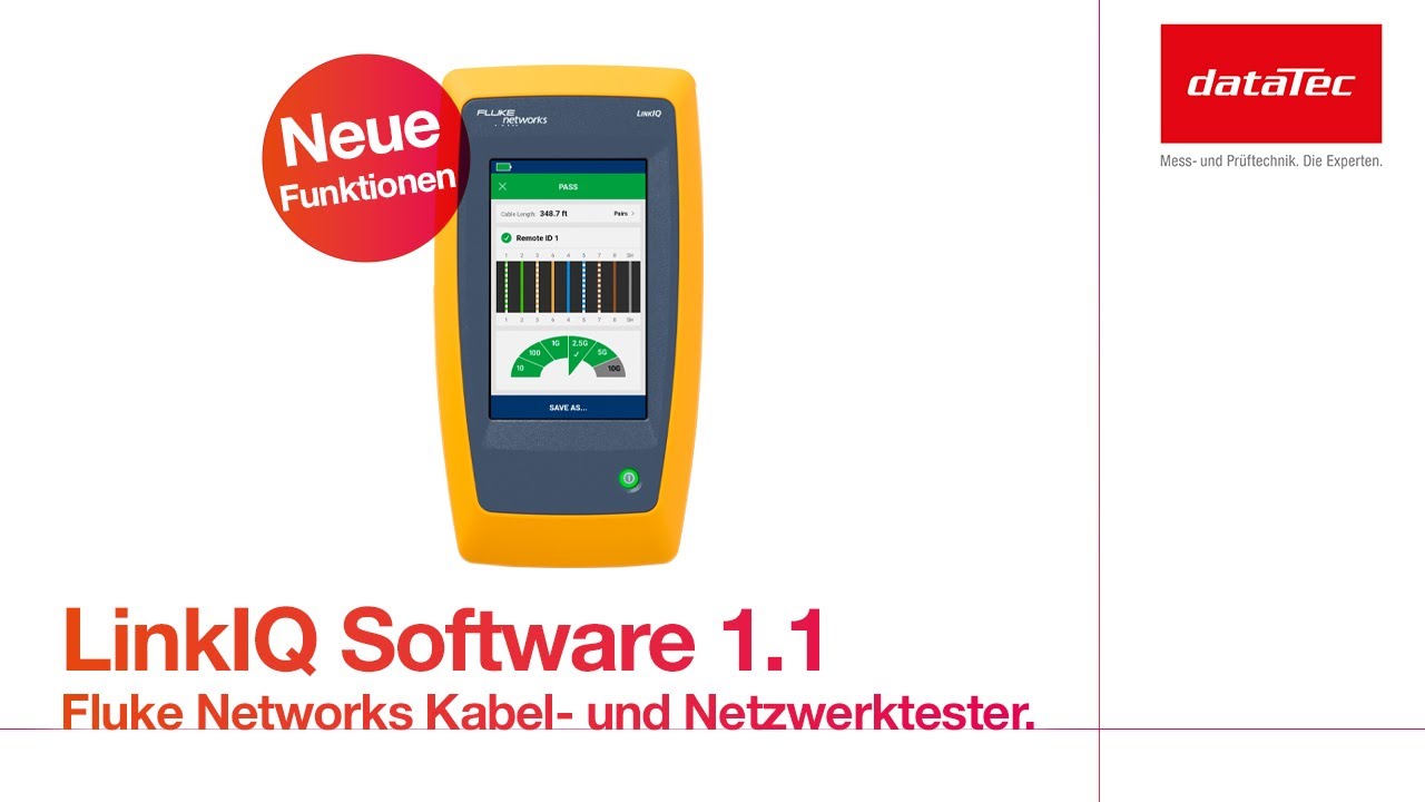 FLUKE Networks LinkIQ - New software version with advanced features ...