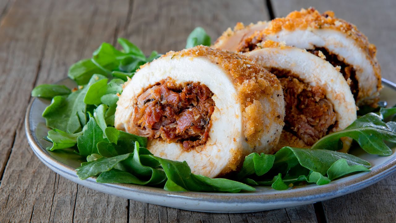 Mediterranean Chicken Roulade - YouTube
