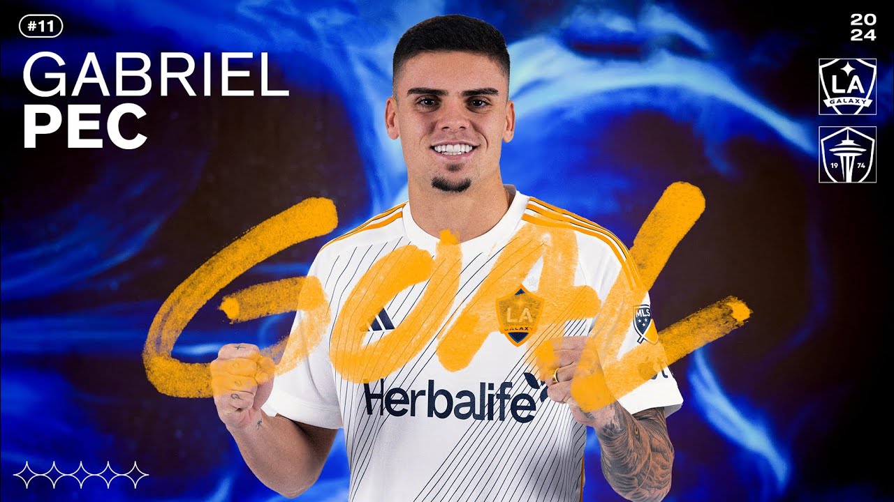 GOAL: Gabriel Pec Scores His First LA Galaxy Goal at Home - YouTube