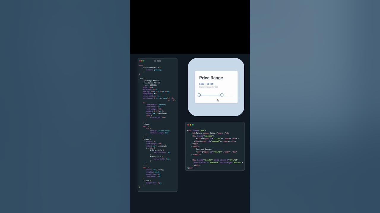 Price Range Ui By Codeing Shorts Youtube