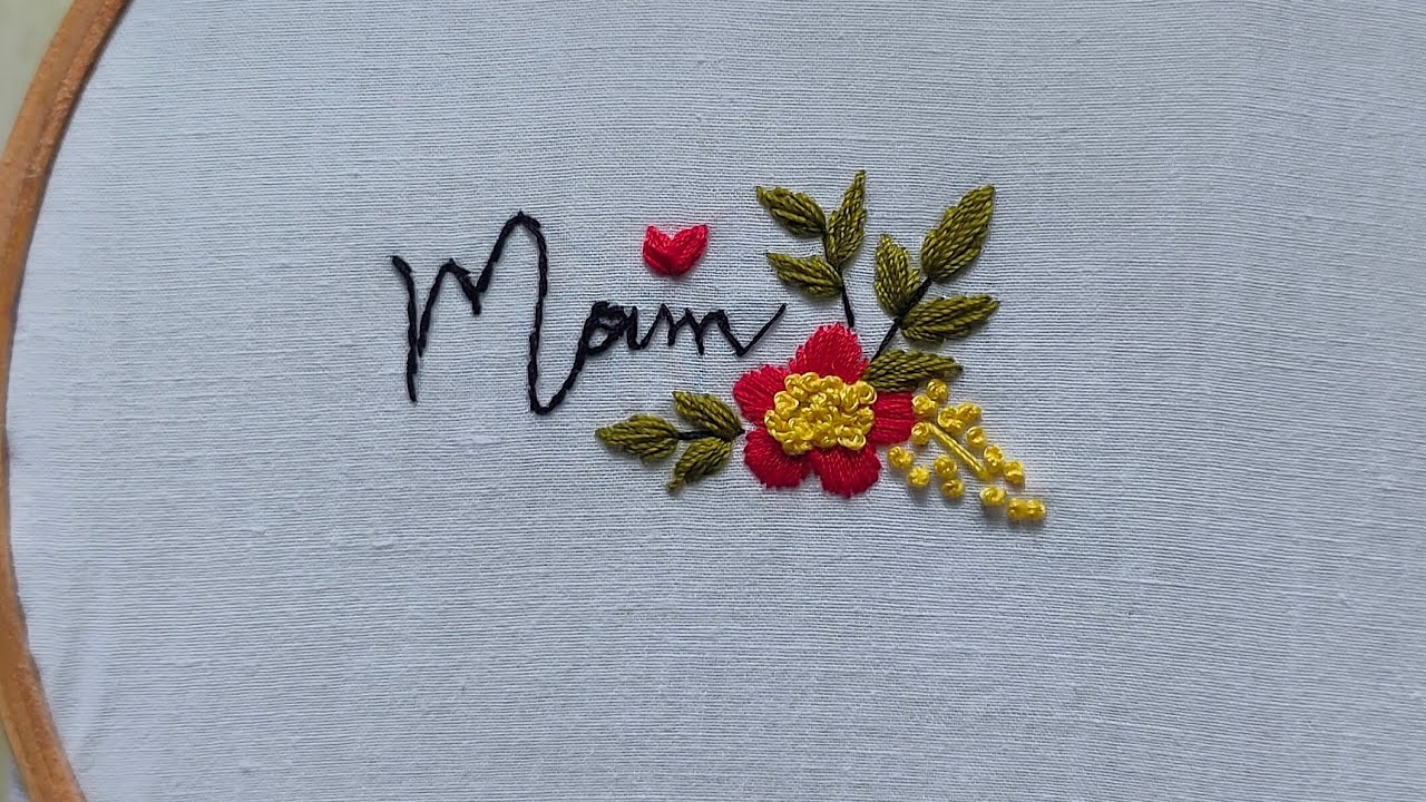 One side Flower🌹 ️ Hand Embroidery design/(@Ira Creations 786) - YouTube
