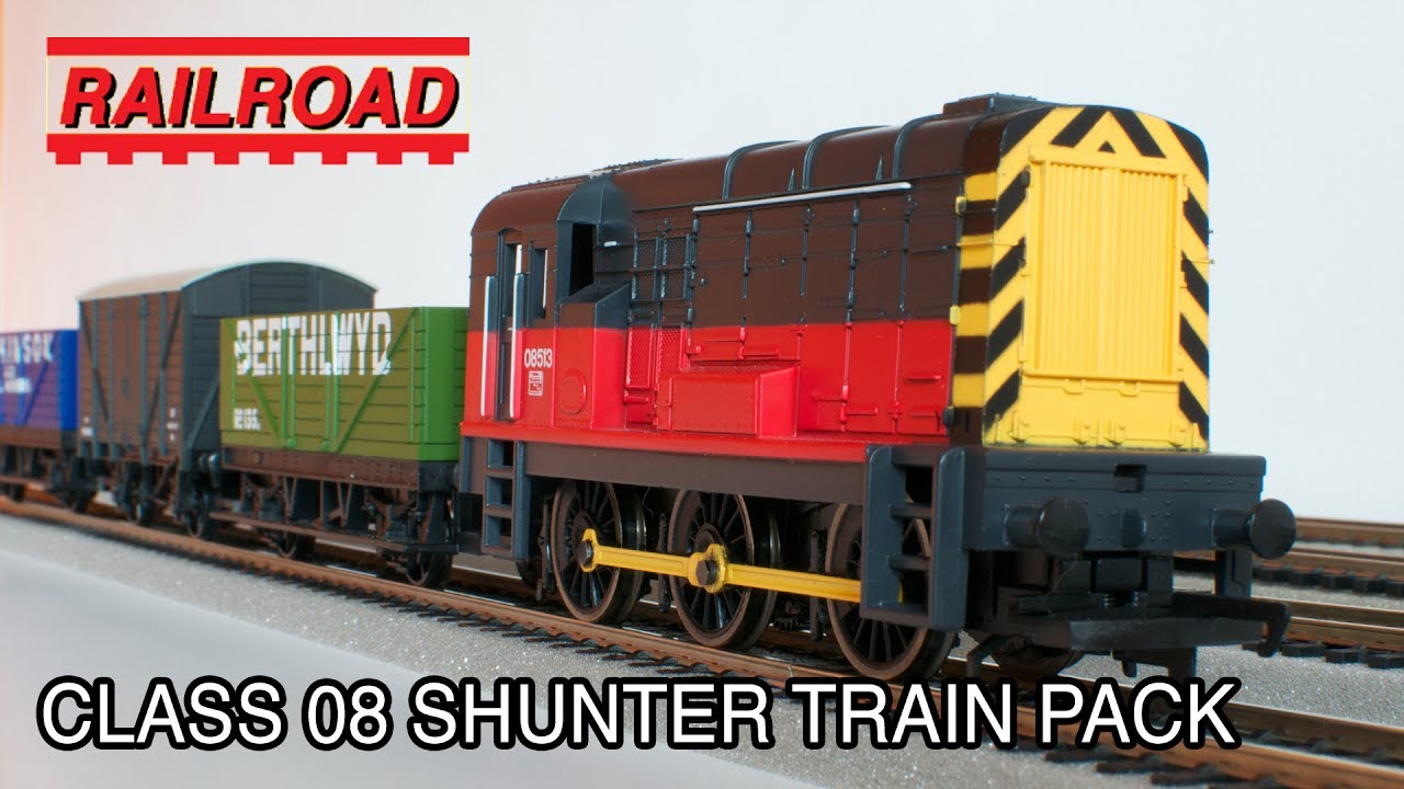 Hornby Class 08 Shunter Railroad Train Pack R2669 - YouTube