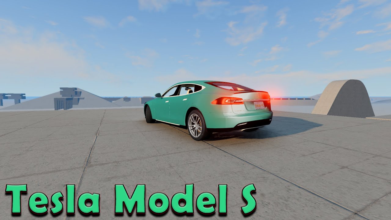 Tesla Model S-BeamNG Drive(#2075) - YouTube