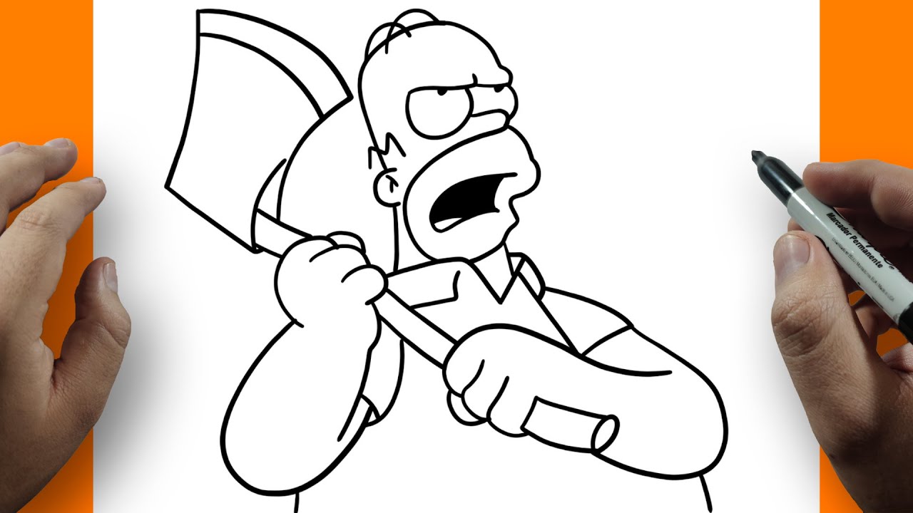 Cómo Dibujar a Homero Simpson Paso a Paso Fácil para Principiantes ...