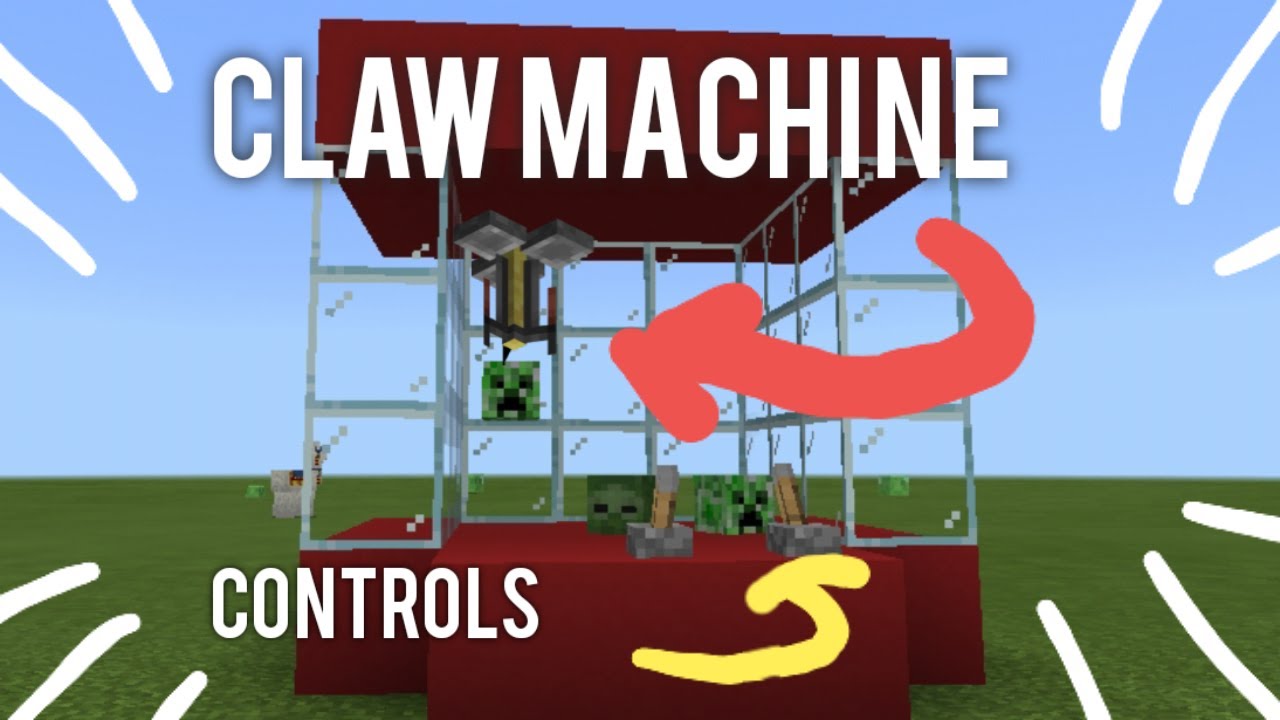 Minecraft: Working Redstone Claw Machine Tutorial - YouTube