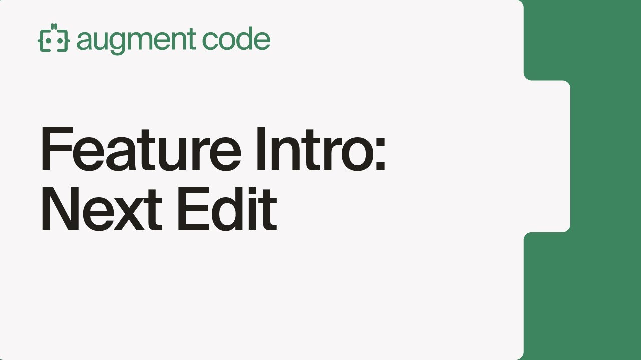 Feature Intro: Next Edit - YouTube