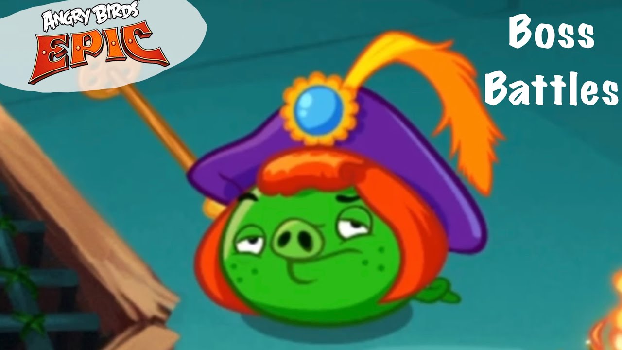 Angry Birds Epic Boss Battles — Cobalt Pig Castle: Prince Porky - YouTube