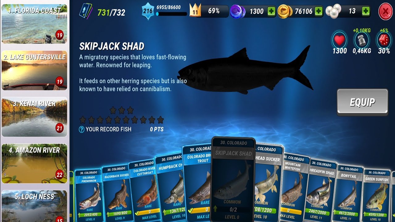 New Fish - Skipjack Shad - Fishing Clash Gameplay Ep237 - YouTube