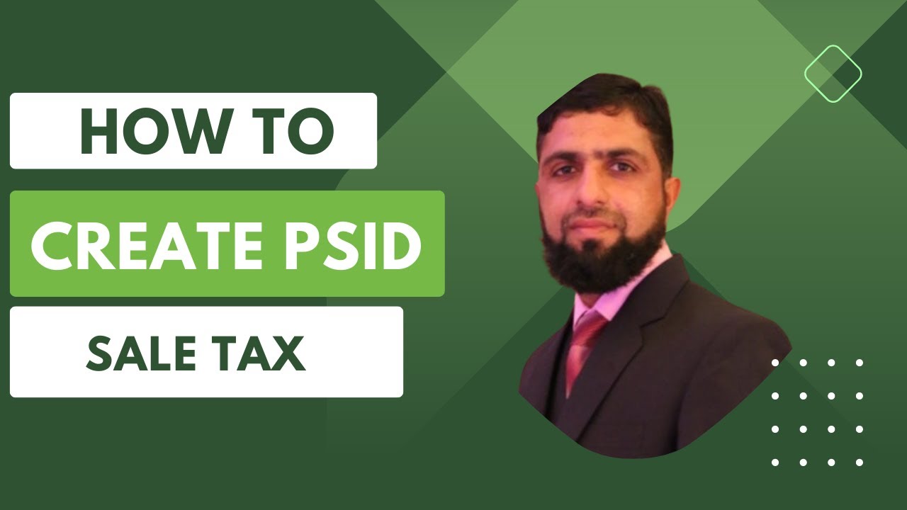 PSID File Creation with NSB School | Sale Tax PSID Creation in easy way ...