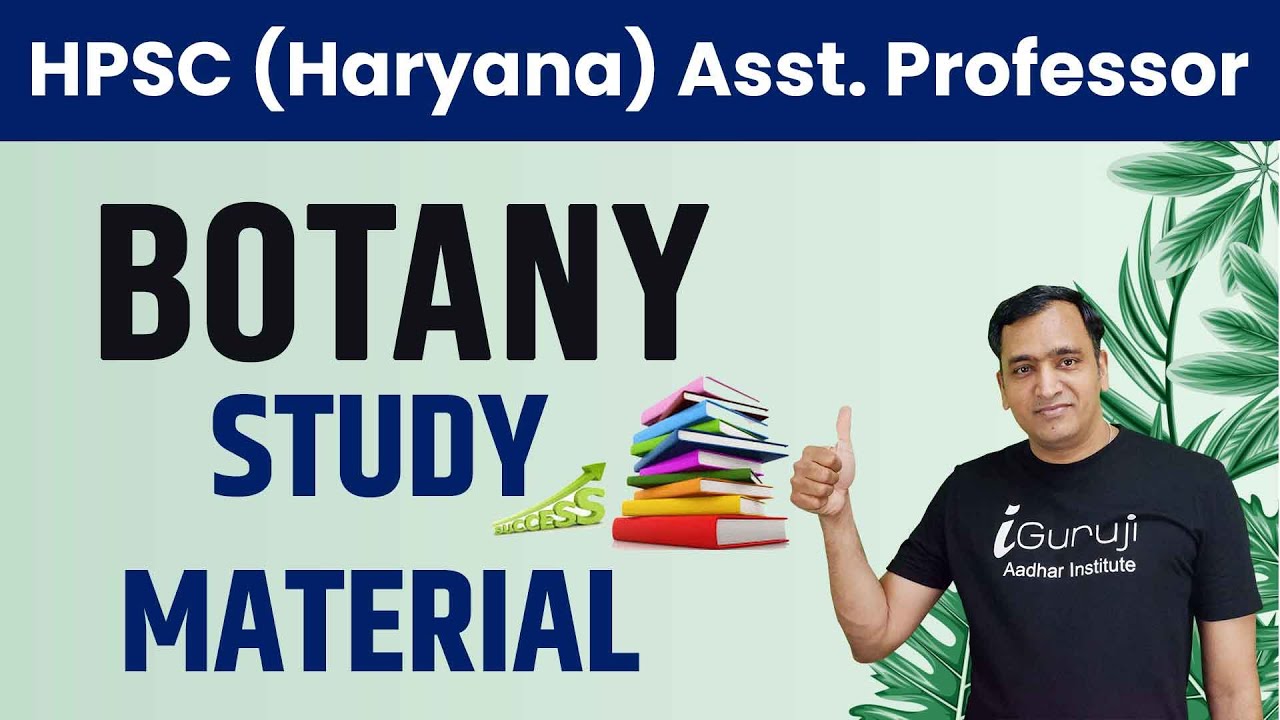 Best Botany Study Material || HPSC Asst Professor Exam|| #HPSC # ...