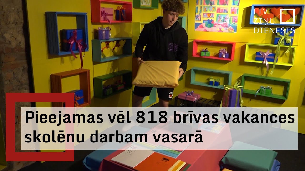 Vēl pieejamas vakances skolēnu darbam vasarā - YouTube