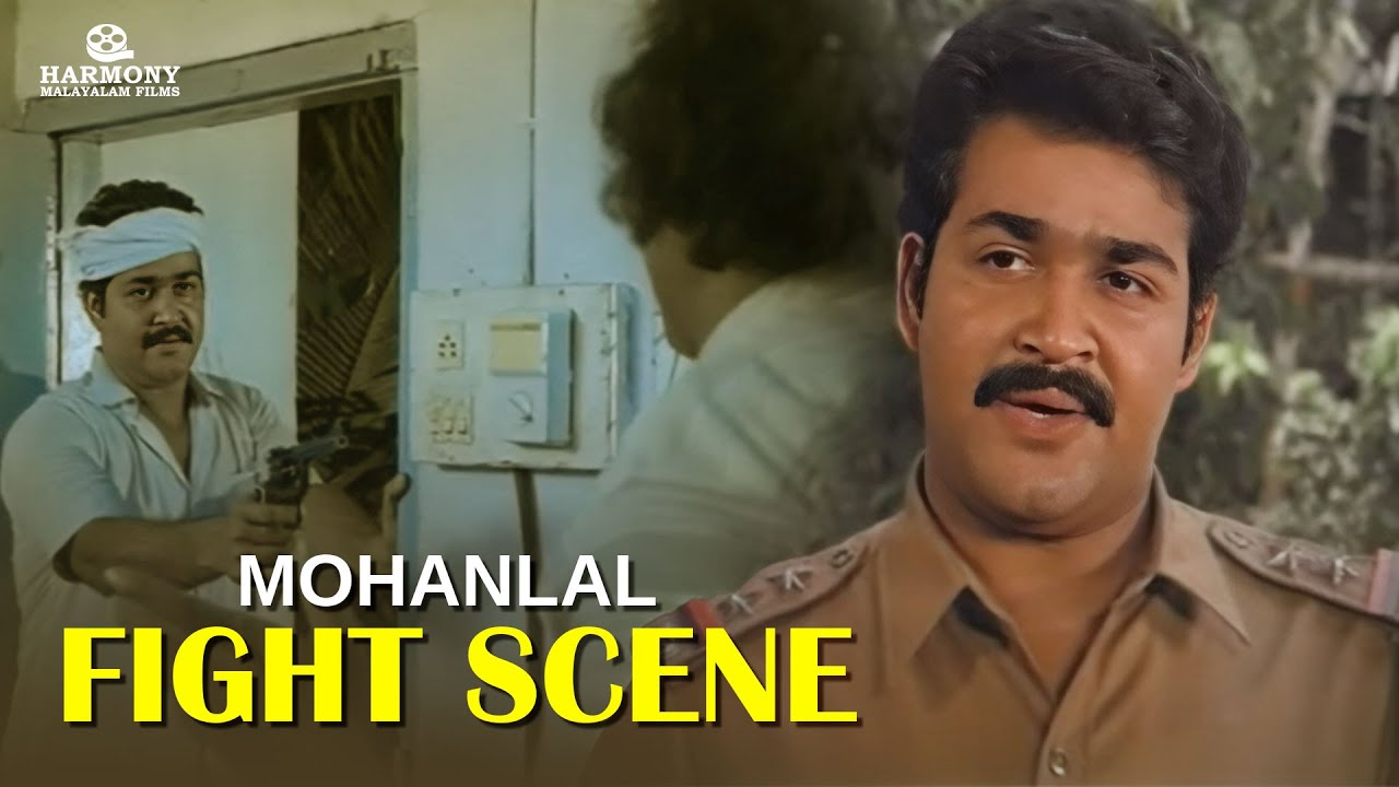 Mohanlal Fight Scene🔥| Iniyum Kurukshetram | Shobhana - YouTube
