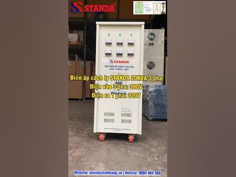 Biến áp cách ly STANDA 20KVA 3 pha | Chính hãng Redsun - YouTube
