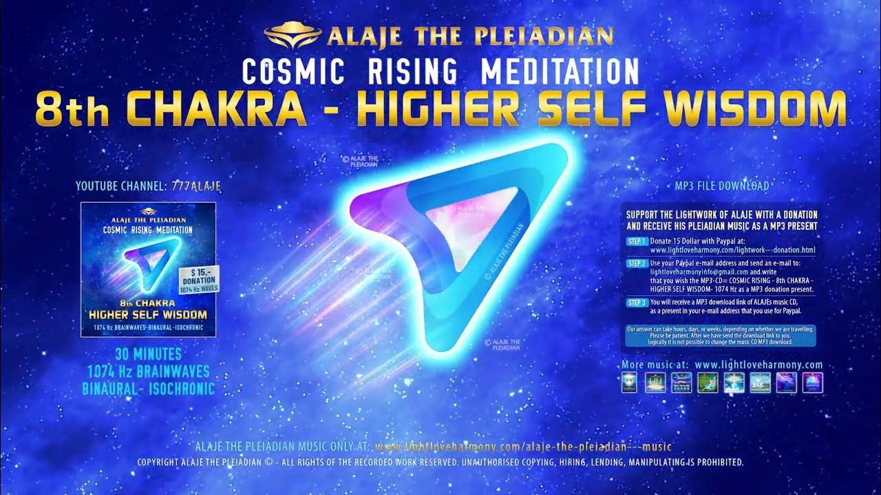 8th CHAKRA - HIGHER SELF WISDOM - 1074 Hz BRAINWAVES - ALAJE THE PLEIADIAN-COSMIC RISING ...