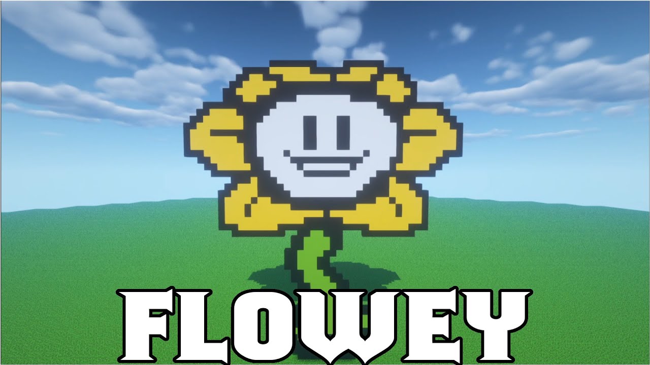Flowey [Undertale] - Minecraft Pixel Art [#30] - YouTube