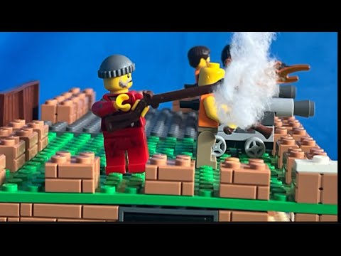 The Battle For the Fortress (A Stop Motion Brick Film) - YouTube