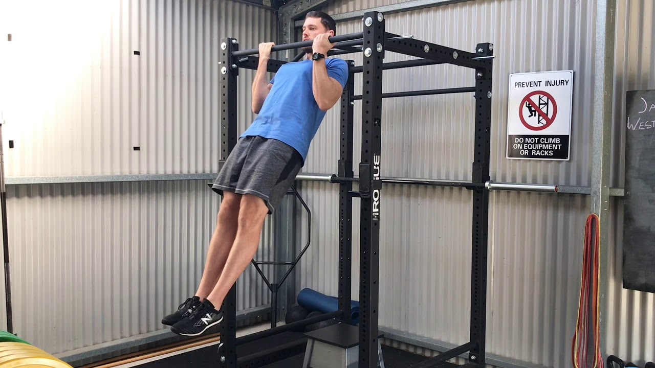 Chin Up Eccentric Lowering - YouTube