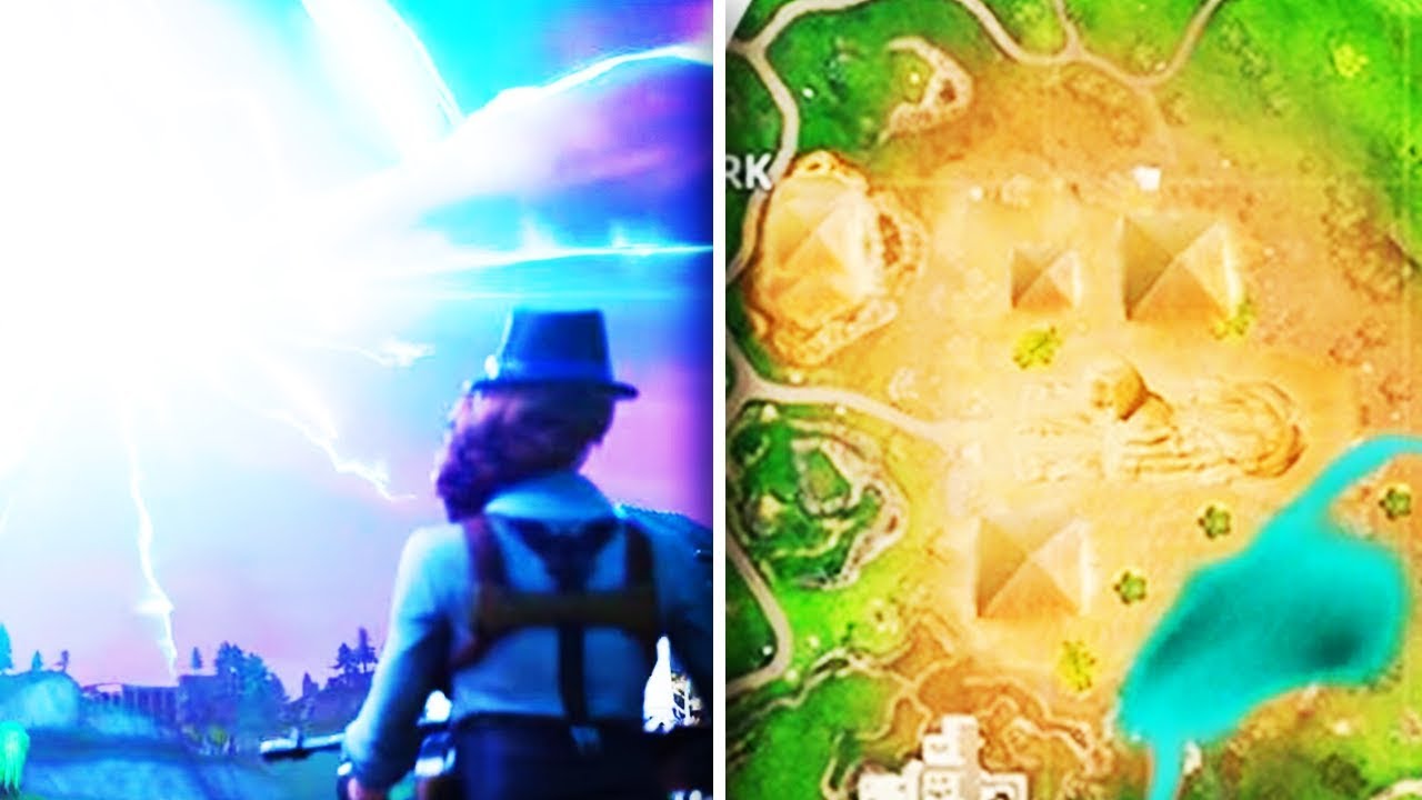 Loot Lake UPDATED with PYRAMIDS in Fortnite.. (THIS is what HAPPENS ...