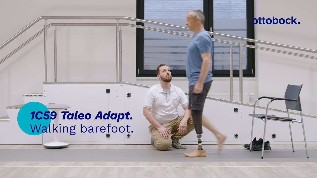1C59 Taleo Adapt - Walking barefoot | Ottobock Professionals - YouTube