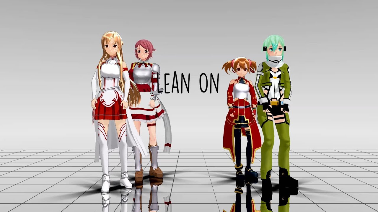 (ソードアート・オンライン)【Sword Art Online - Lean On】MMD - YouTube