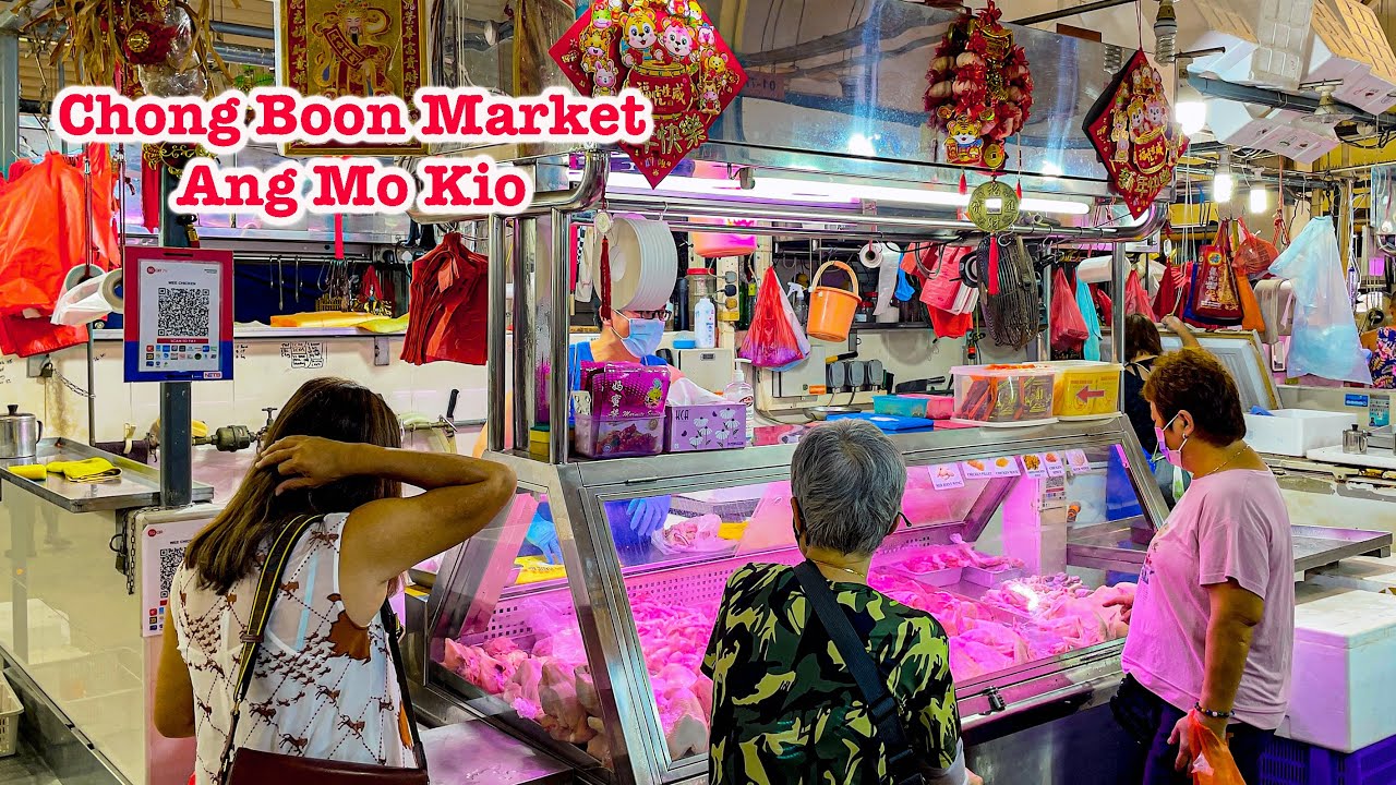 Chong Boon Market , Ang Mo Kio Singapore. No shortage of fresh chicken ...