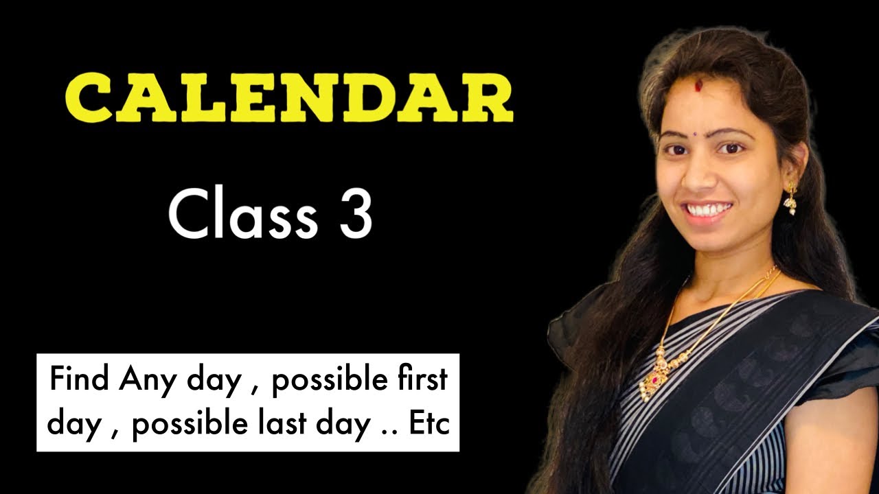 Calendars - Class 3 || calendar Reasoning || arithmetic | Tips and ...