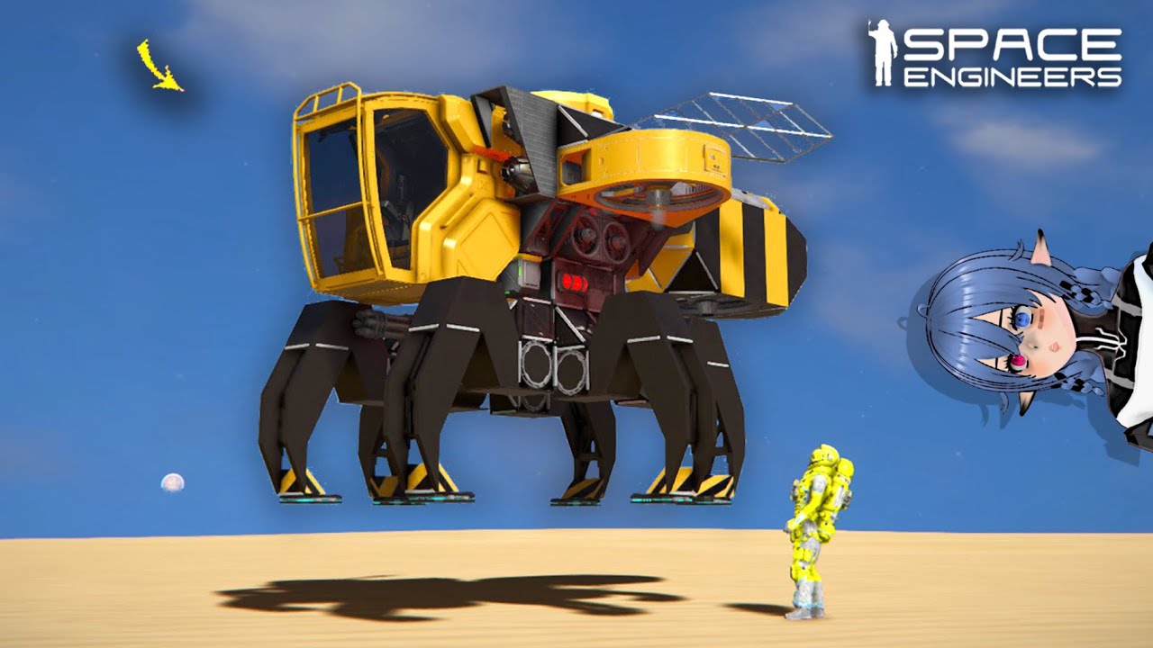 This Worker Bee Utility Ship can Carry Big Things, Space Engineers ...