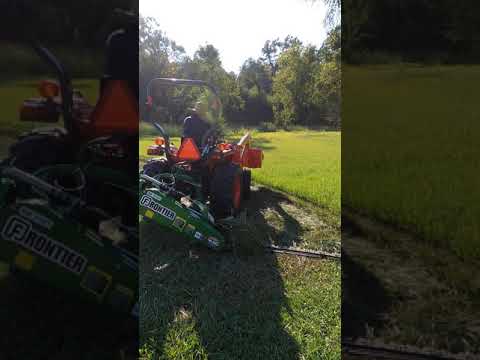 Frontier SB3107 Sickle Bar Mowing Hay #Shorts - YouTube