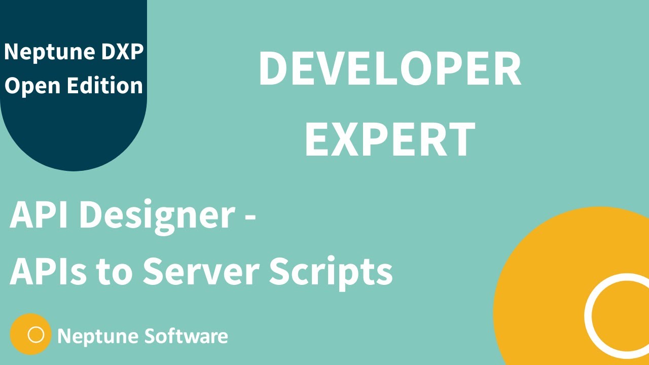 API Designer - APIs to Server Scripts - Neptune DXP - Open Edition ...