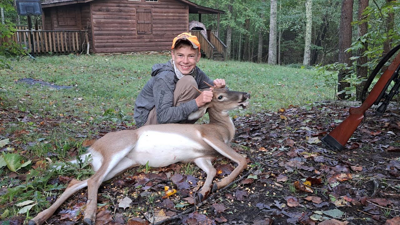 Carson's first deer Youth Day 2024 - YouTube