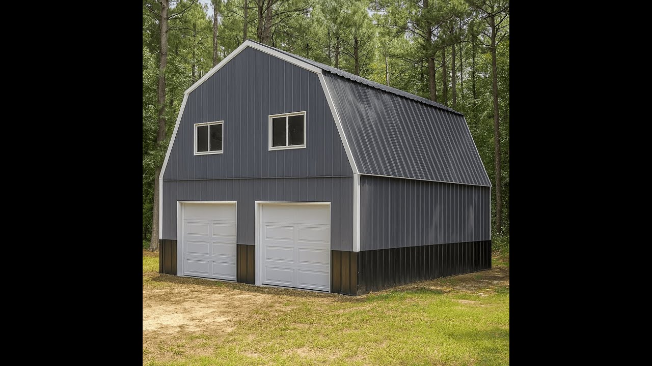 Build Your Dream: Exclusive 24x30 Gambrel Roof Garage & Apartment Kit ...