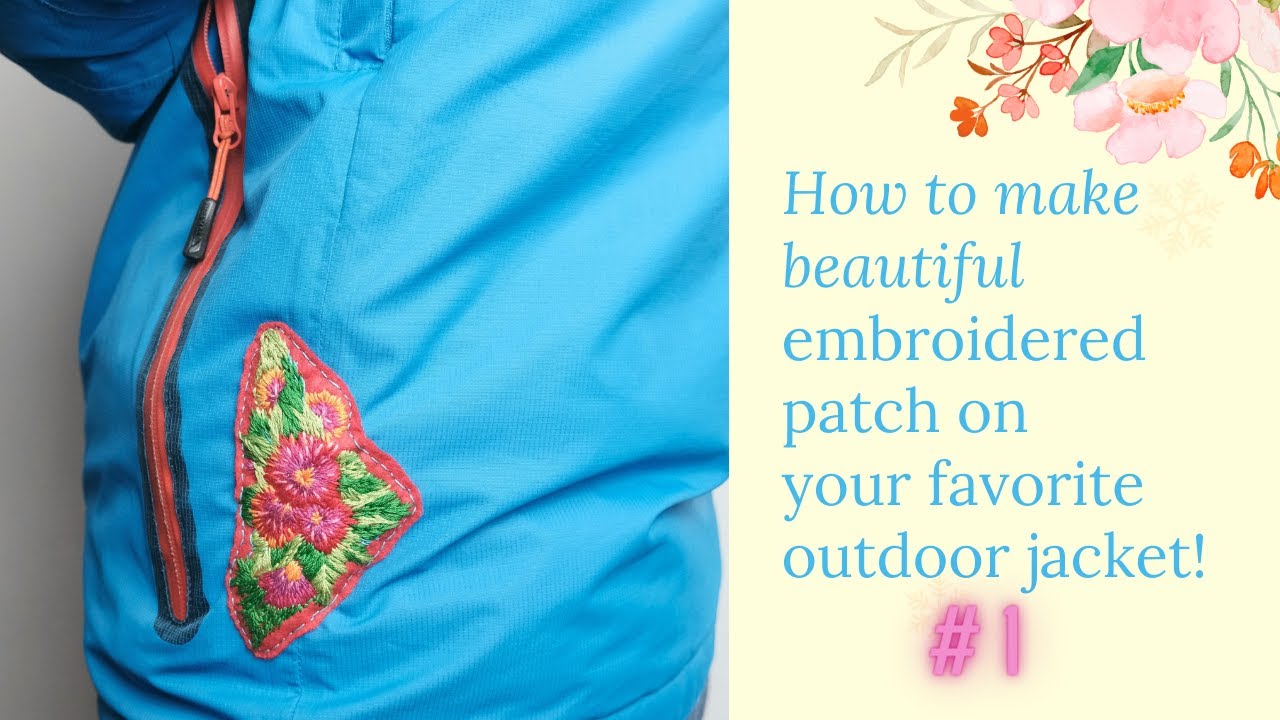 How to make embroidered patch on sport jacket (PART1) - YouTube