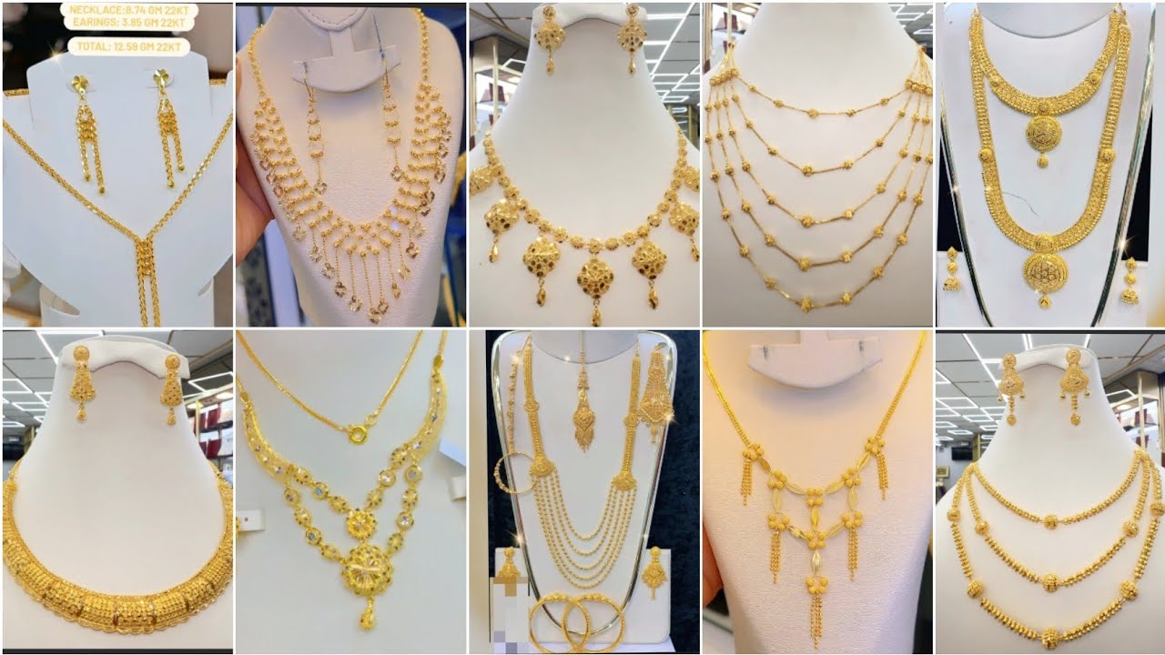 latest Bridal Gold Necklace designs /Most beautiful Gold Necklace ...