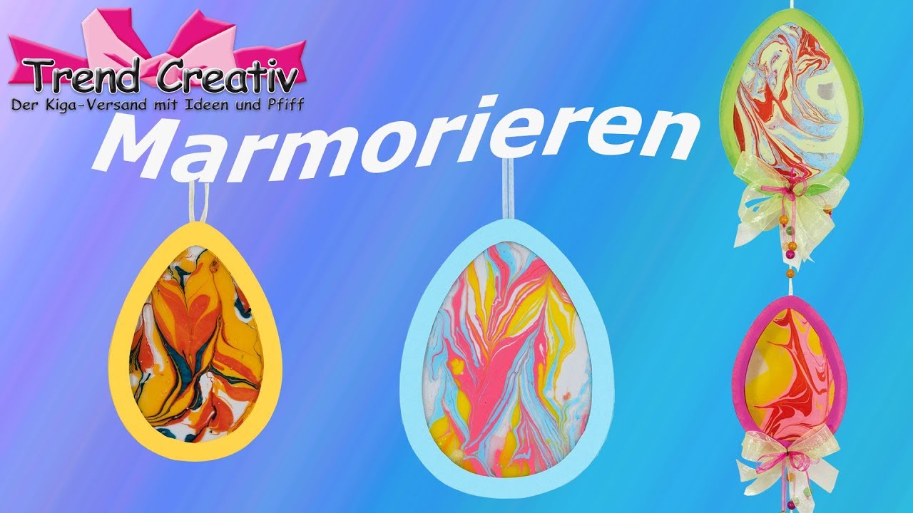 Marmorieren mit Kindern/ Anleitungsvideo /Tutorial / Bastelideen für ...
