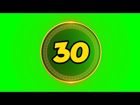 //30 SECOND GREEN SCREEN STOP WATCH// - YouTube