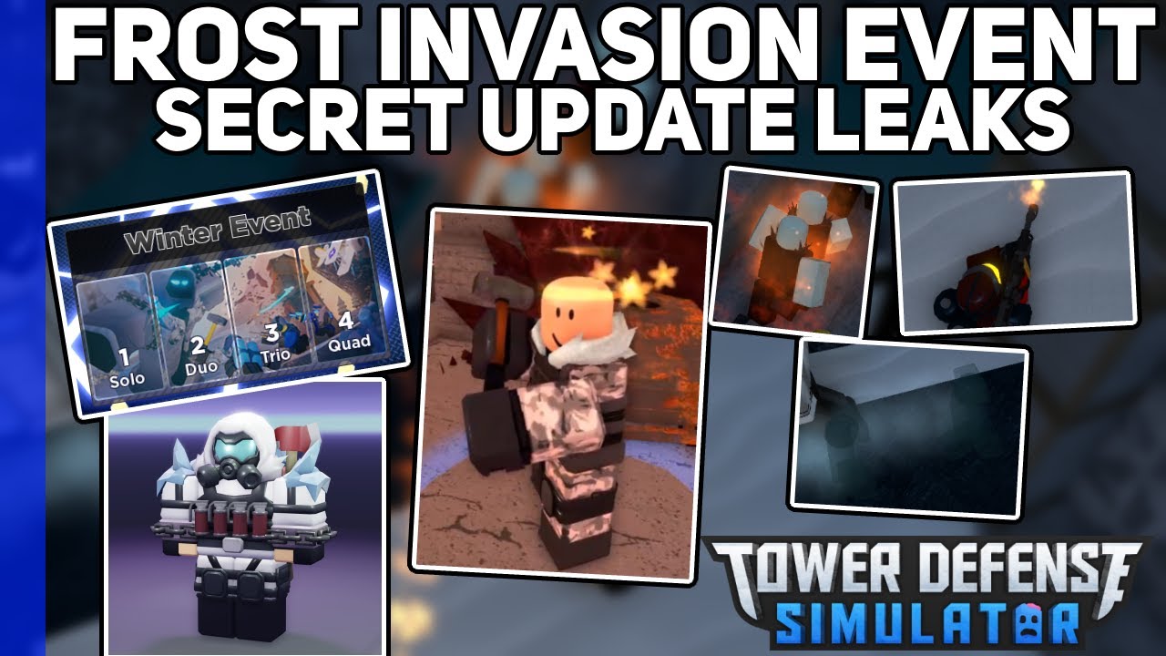 Frost Invasion Event Secret Leaks | Tower Defense Simulator Update ...
