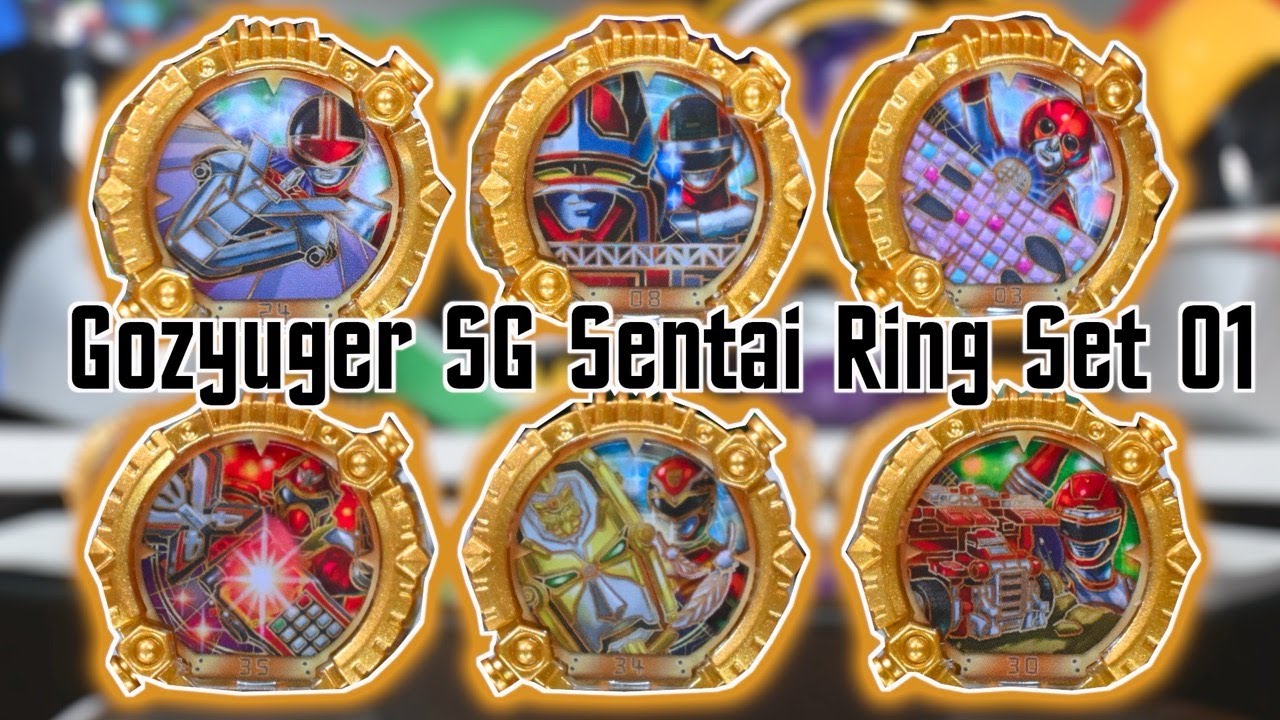 No. 1 Sentai Gozuger SG Sentai Ring Set 01 Review - YouTube
