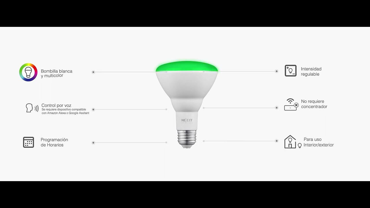 Bombillo par30 inteligente rgb exterior wi-fi nexxt solutions | EPA ...