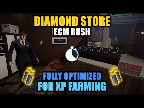 [PAYDAY 2] Diamond Store ECM rush: 1.27M XP in ~55-60s || Fully optimized high-level rushing