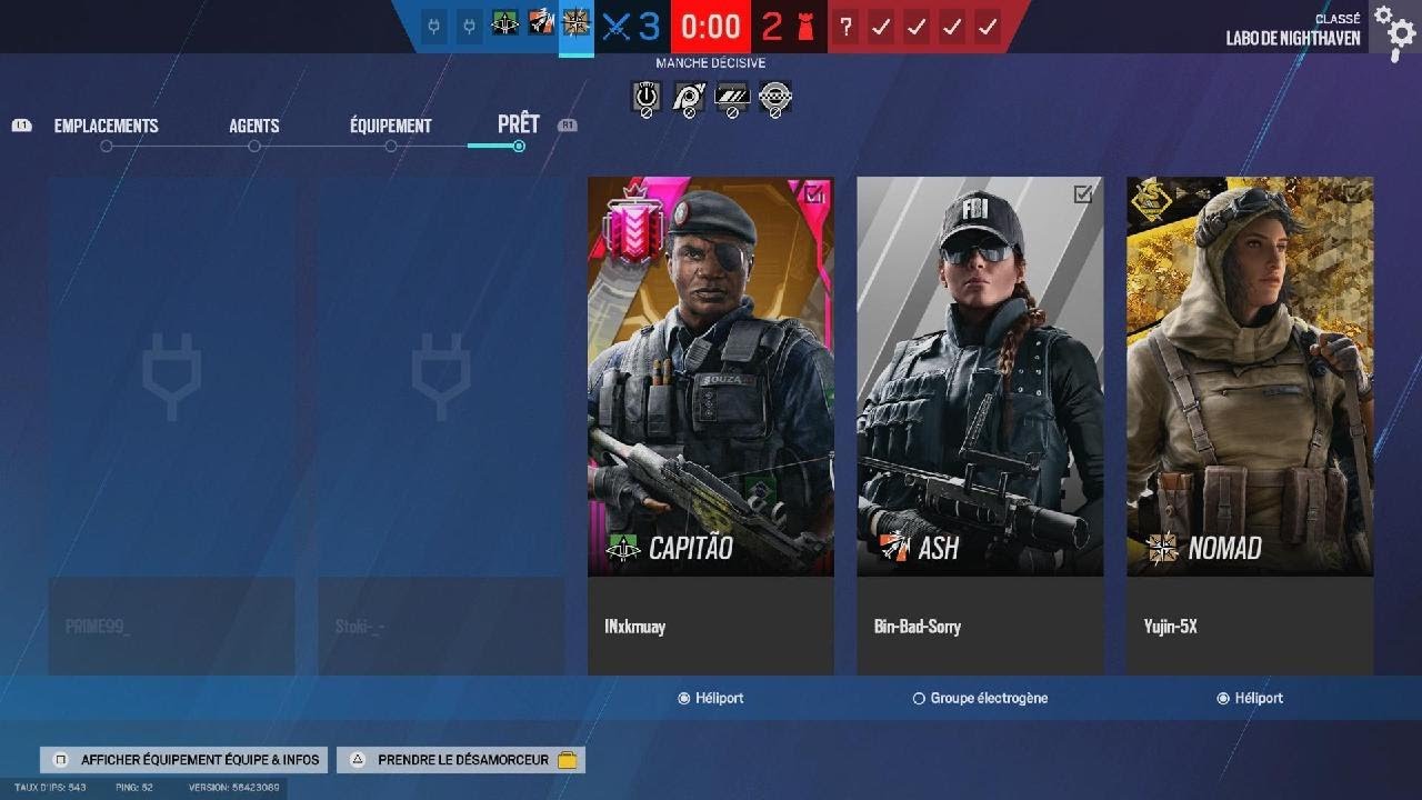 Rainbow 6 siege, 2 champ ragequit, on win en 3v5 - YouTube