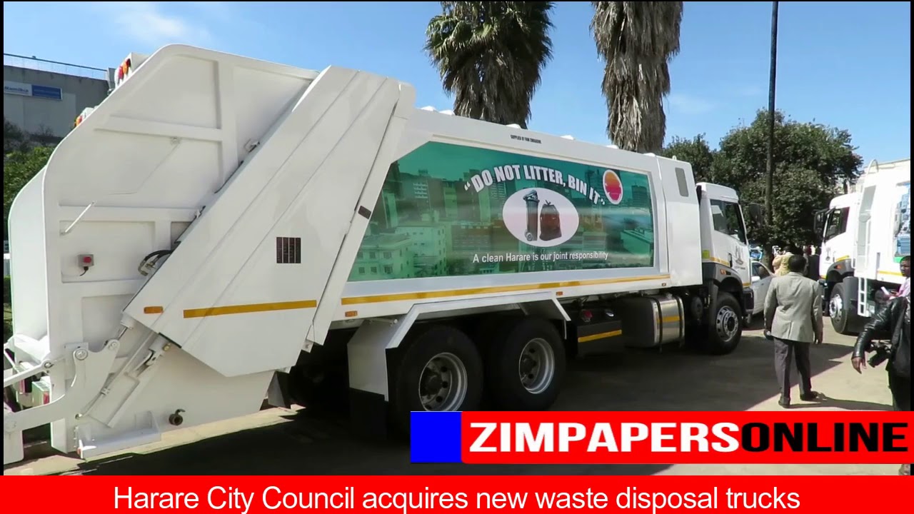 Harare City Council acquires new waste disposal trucks - YouTube